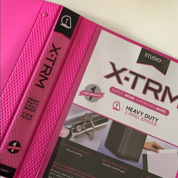 Carolina Pad | Office | Studio C Xtrm Vinyl Dring Binder Pink | Poshmark